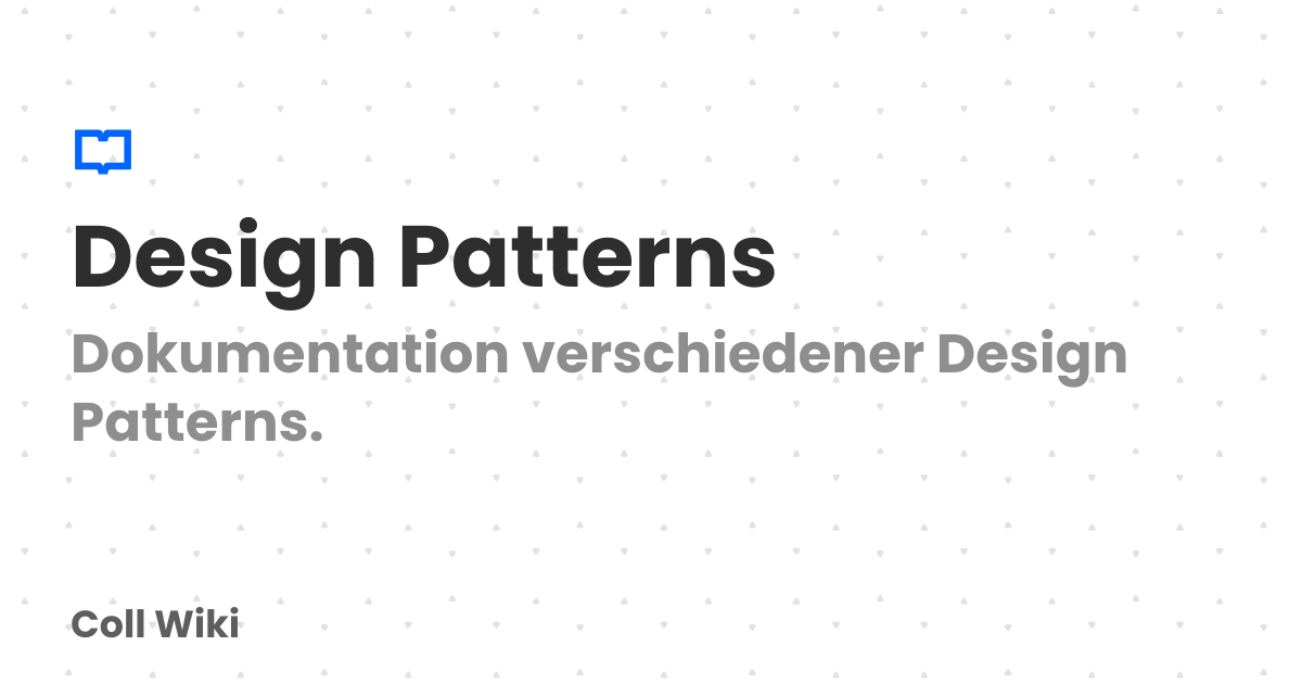 Design Patterns | Coll Wiki