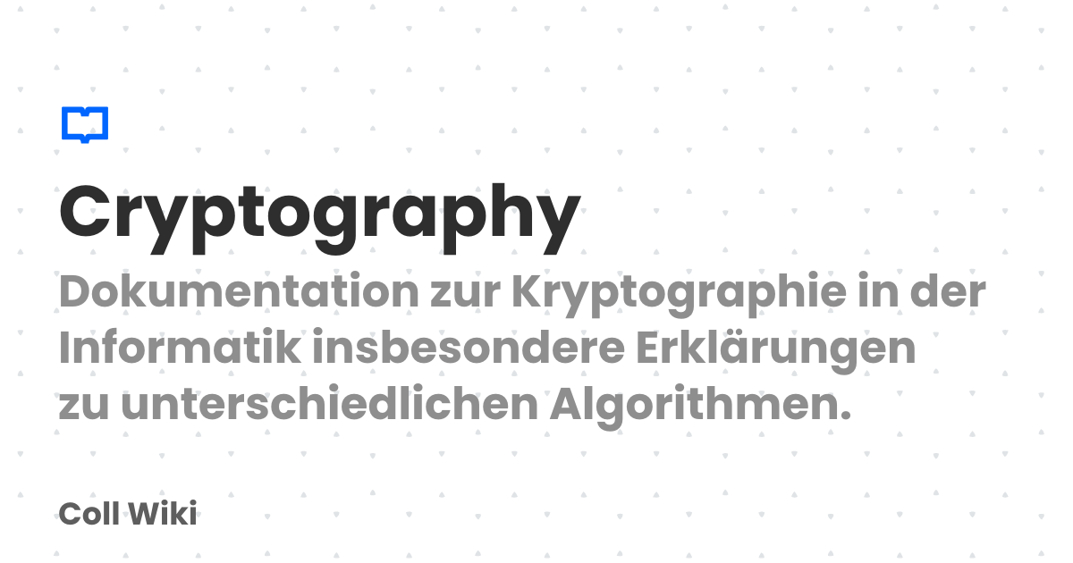 Cryptography | Coll Wiki