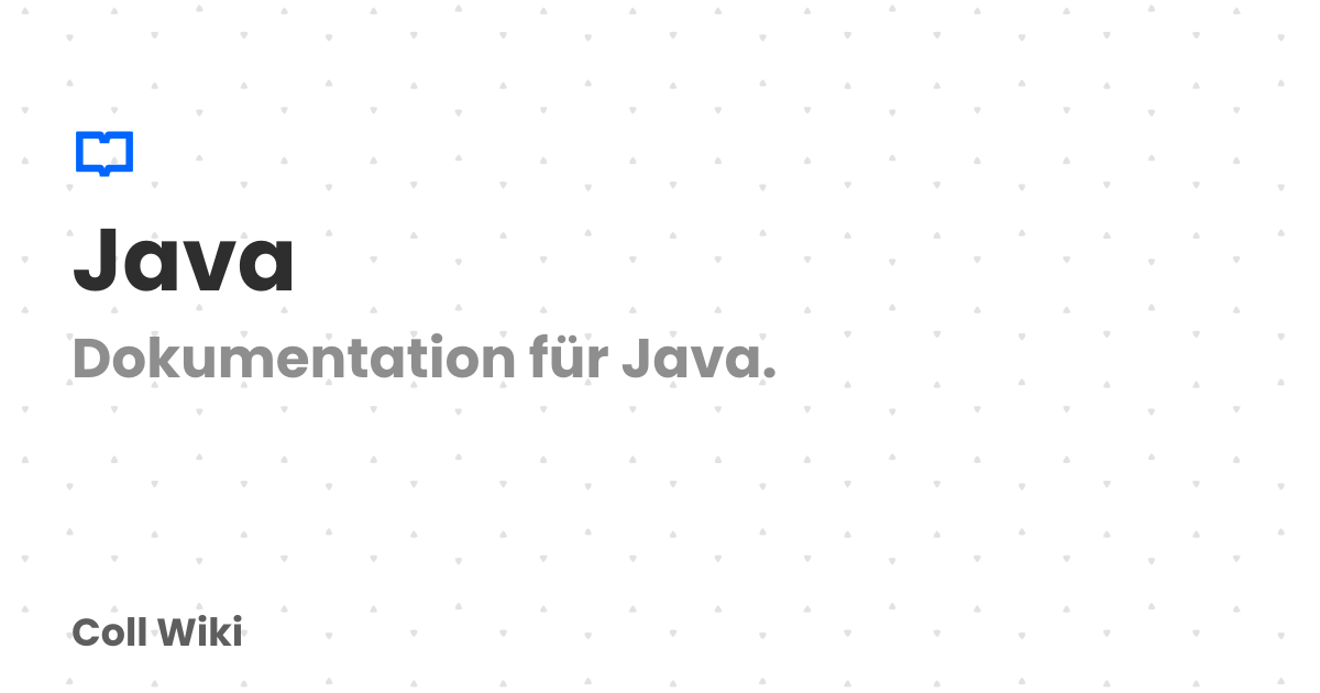 Java | Coll Wiki